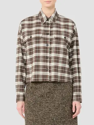 Max Mara Wool And Cotton Flannel Shirt