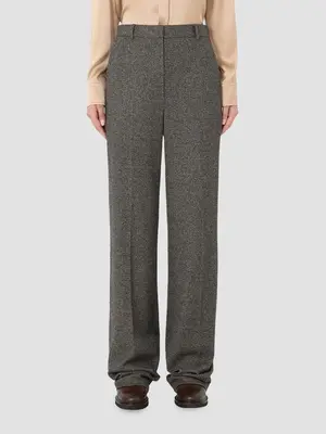 Max Mara Flared Jacquard Jersey Trousers - Camel