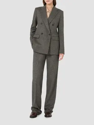 Max Mara Double Breasted Jacquard Jersey Blazer