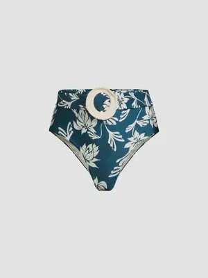 PatBO Artichoke High-waisted Bikini Bottom
