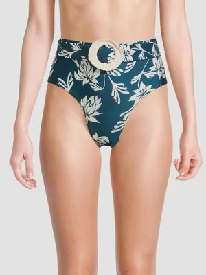 PatBO Artichoke High-waisted Bikini Bottom