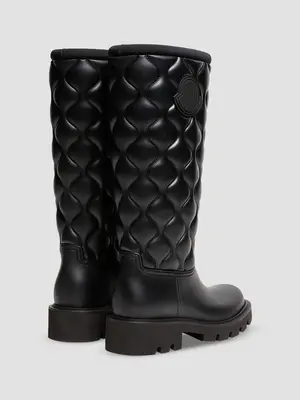 Moncler Kickstream High Rain Boots - Black