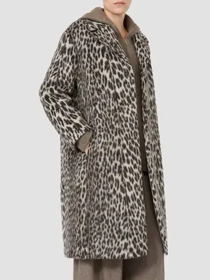 Max Mara Soft Textured Jacquard Coat