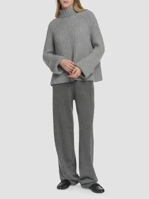 Malo Rib-knit Cashmere Raglan Turtleneck Sweater