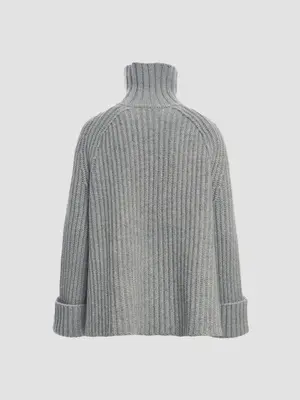 Malo Rib-knit Cashmere Raglan Turtleneck Sweater
