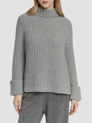 Malo Rib-knit Cashmere Raglan Turtleneck Sweater