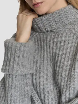 Malo Rib-knit Cashmere Raglan Turtleneck Sweater