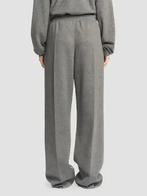 Malo Pleated Cashmere-silk Straight-leg Pants