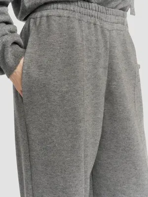 Malo Pleated Cashmere-silk Straight-leg Pants
