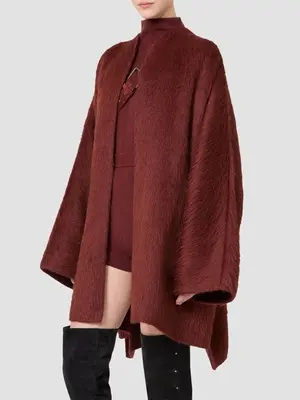 Max Mara Short Alpaca And Wool Coat