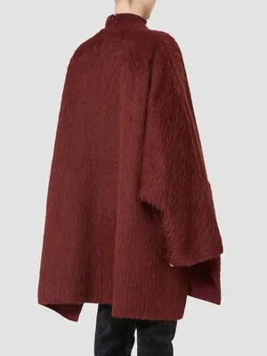 Max Mara Short Alpaca And Wool Coat