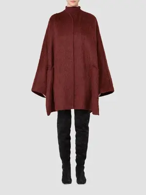 Max Mara Short Alpaca And Wool Coat