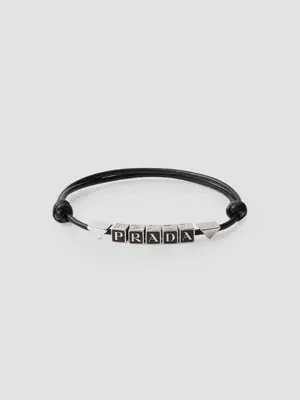Prada Nappa Leather Bracelet - Black