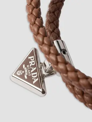 Prada Nappa Leather Bracelet - Brown