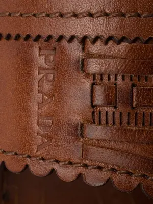 Prada Made In India Inspired Kolhapuri Chappal Leather Sandals