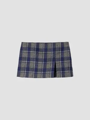 Miu Miu Checked Miniskirt