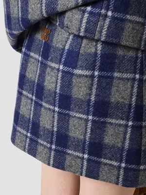 Miu Miu Checked Miniskirt