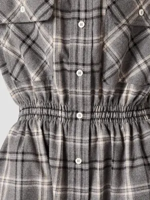 Miu Miu Flannel Mini Dress - Grey