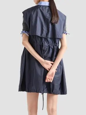 Prada Sleeveless Nylon Mini-dress - Blue
