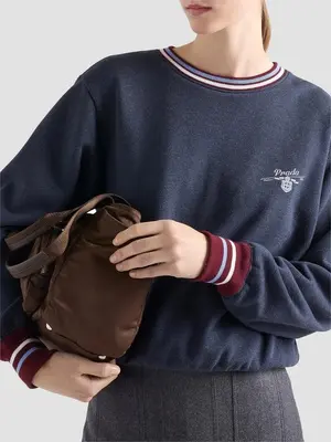 Prada Cotton Fleece Crew-neck Sweatshirt