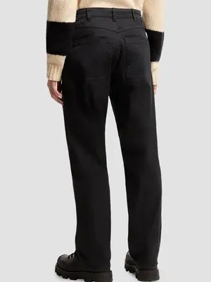Moncler Pants In Gabardine - Black