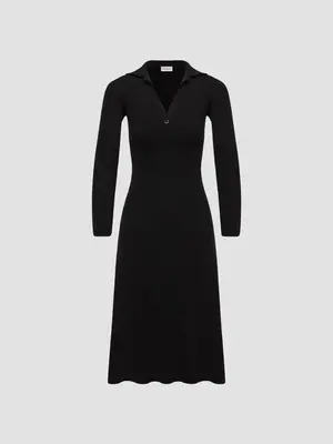 Moncler Polo Dress In Wool Blend