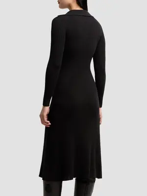 Moncler Polo Dress In Wool Blend