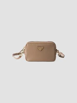 Prada Leather Mini Shoulder Bag - Pink