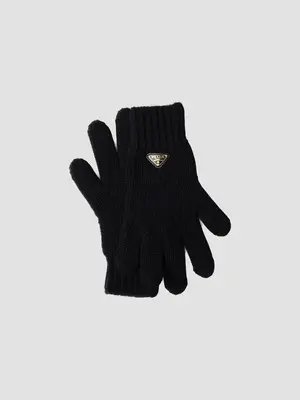 Prada Wool Gloves - Black