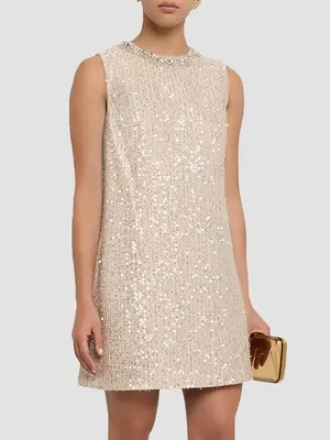 SACHIN BABI Uma Crystal-embellished Sequin Minidress