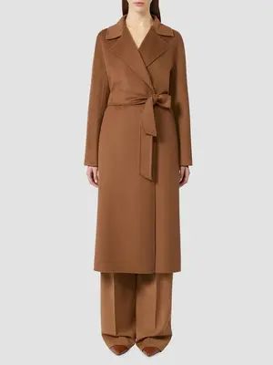 Max Mara Wool Cashmere And Silk Coat - Camel