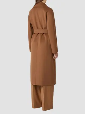 Max Mara Wool Cashmere And Silk Coat - Camel