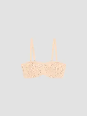 Chantelle Nora Floral Lace Convertible Bra - Blush