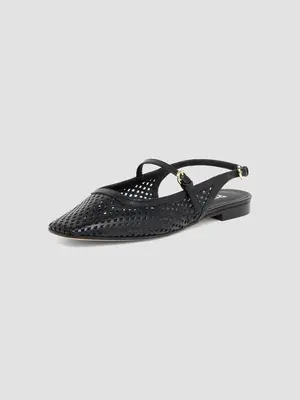 POLLINI Nina Leather Slingback Ballet Flats