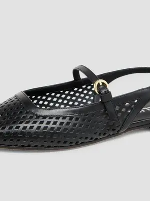 POLLINI Nina Leather Slingback Ballet Flats