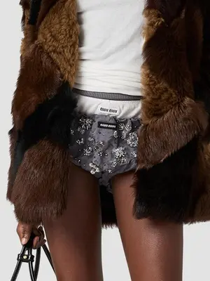 Miu Miu Embroidered Duchesse Panty