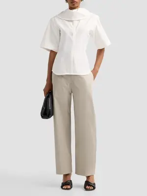 Bottega Veneta Compact Cotton Toile Shirt