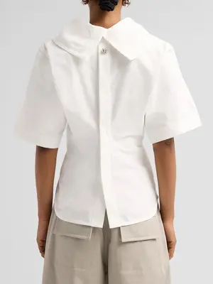 Bottega Veneta Compact Cotton Toile Shirt