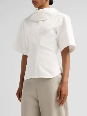 Bottega Veneta Compact Cotton Toile Shirt
