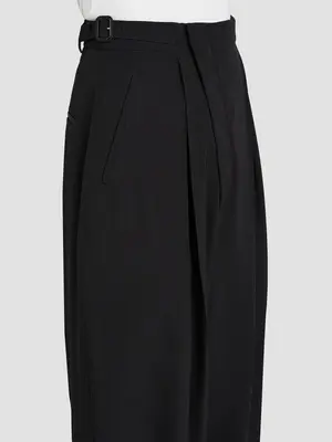 Bottega Veneta Asymmetric Light Wool Trousers