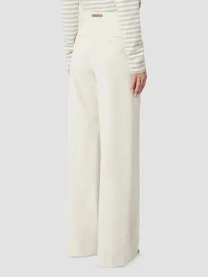 Max Mara Straight Fit Cotton Twill Trousers