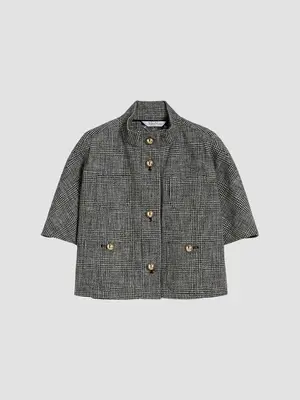 Max Mara Patterned Cotton Cloak