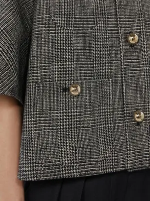 Max Mara Patterned Cotton Cloak