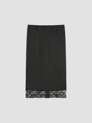Max Mara Washed Satin Skirt
