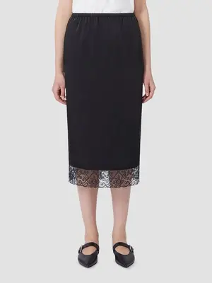 Max Mara Washed Satin Skirt