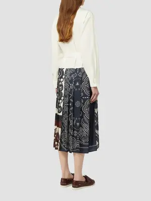 Max Mara Printed Cotton And Twill Shirt Dress
