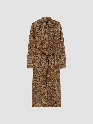 Max Mara Printed Silk Crêpe De Chine Shirt Dress - Multi