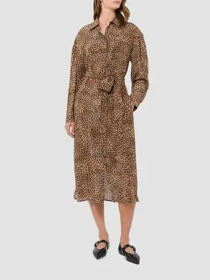 Max Mara Printed Silk Crêpe De Chine Shirt Dress