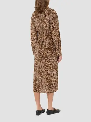 Max Mara Printed Silk Crêpe De Chine Shirt Dress