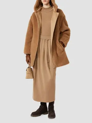 Max Mara Teddy Fabric Coat